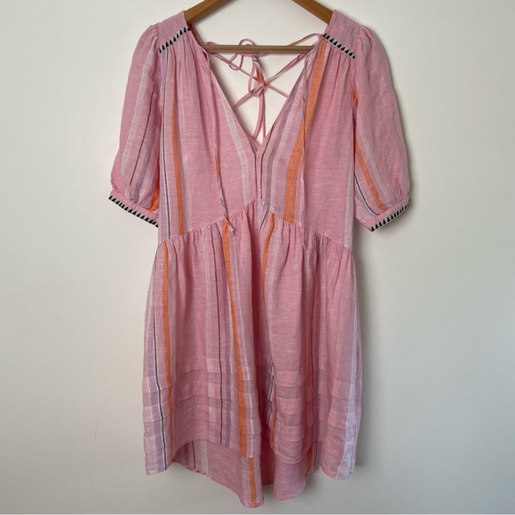Lemlem | Dresses | Lemlem X Hm Pink Airy Linen Dress | Poshmark